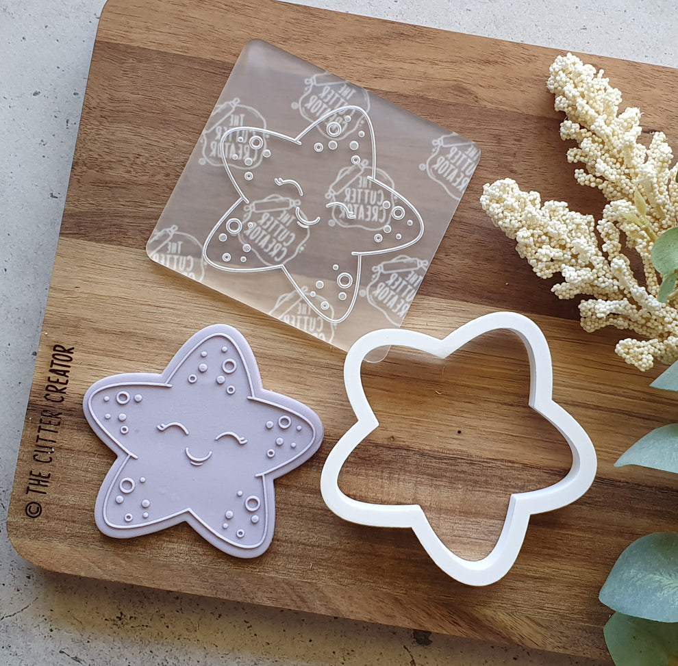 Starfish Cutter & Stamp - Raised – The Cutter Creator