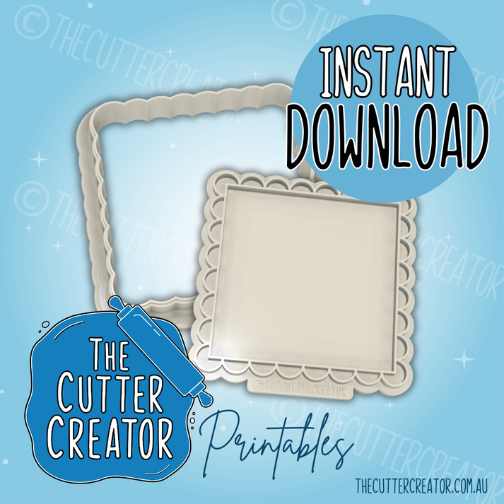 Frilly Square Set - Cookie Cutter STL File – The Cutter Creator