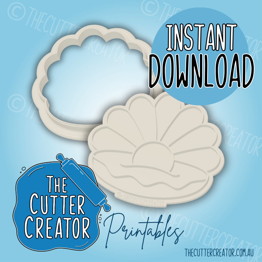 Pearl Oyster - Cookie Cutter STL File – The Cutter Creator
