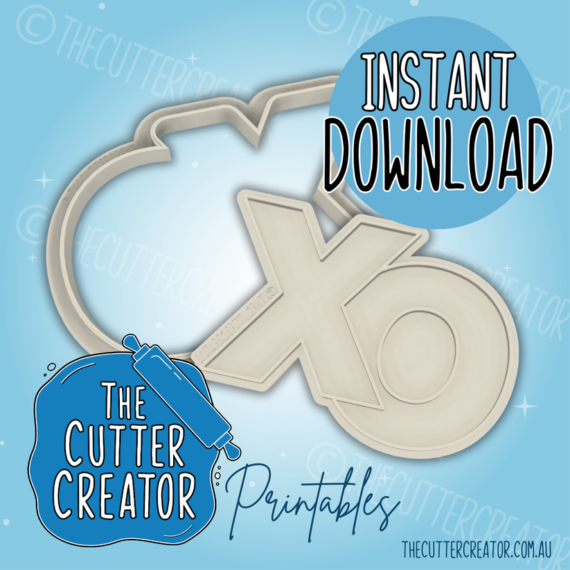 XO - Cookie Cutter STL File – The Cutter Creator